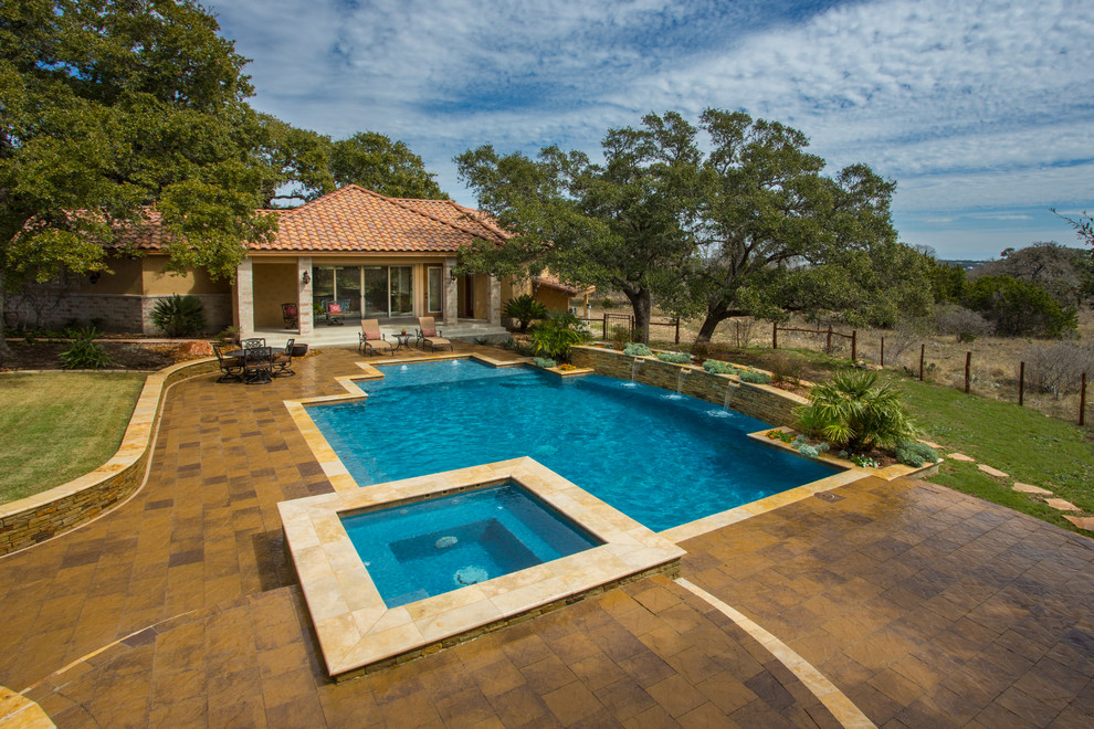 Classic Hill Country - Traditional - Pool - Austin - by Artesian Custom ...