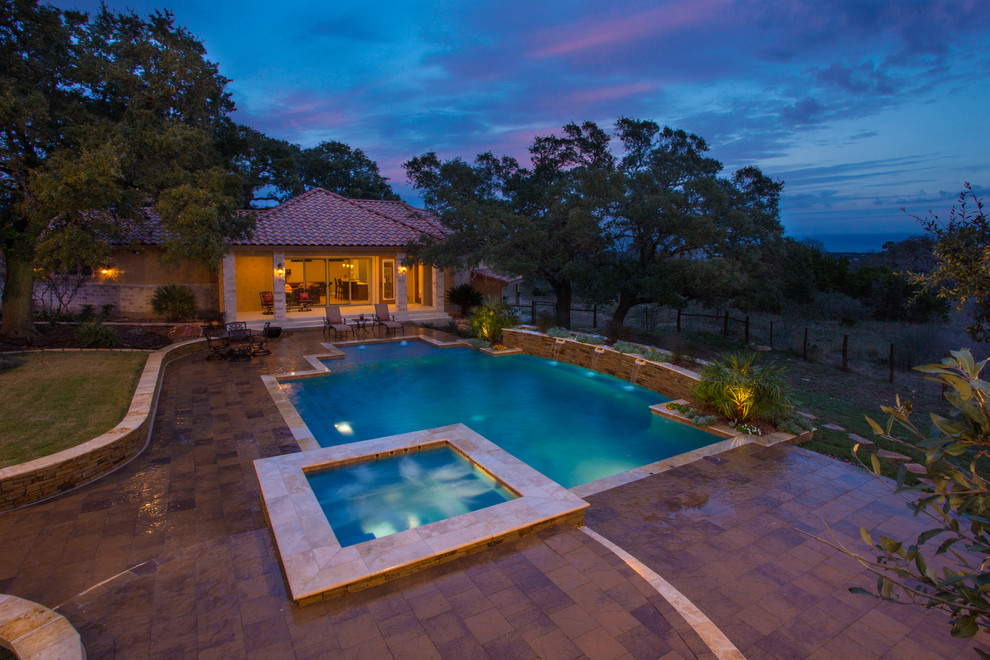Classic Hill Country - Traditional - Pool - Austin - by Artesian Custom ...