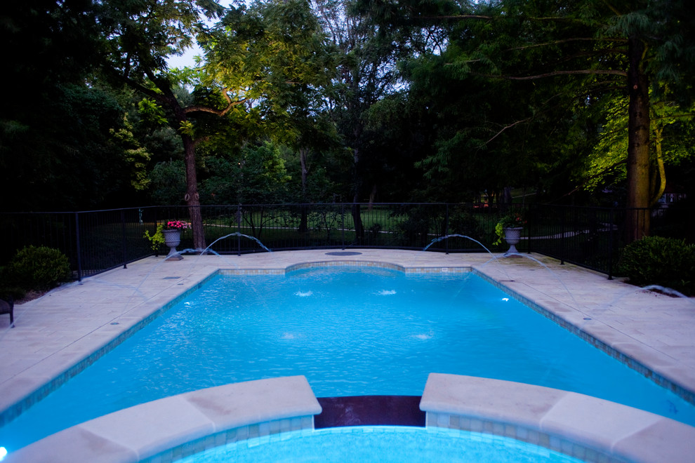 Classic Rectangular Pool with a View - Traditional - Pool - Dallas - by ...
