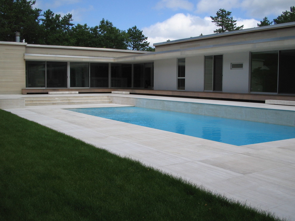 Classic Roman Travertine - Modern - Pool - New York - by CODE Impex | Houzz