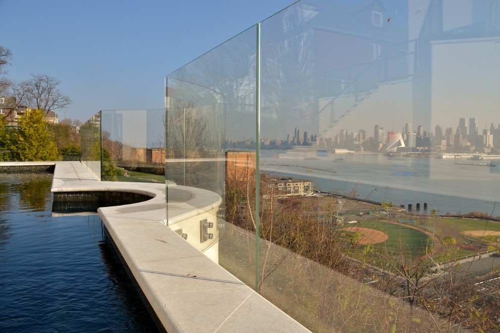 Cliff-side Pool Overlooking the Hudson - Modern - Pool - New York - by ...