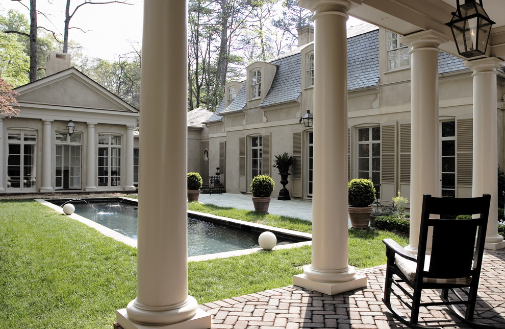 Columns on Porch Addition - Traditional - Pool - Atlanta - by Kenneth ...