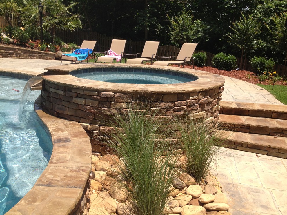 Complete Custom Package - Traditional - Pool - Atlanta - by LUSK POOLS ...
