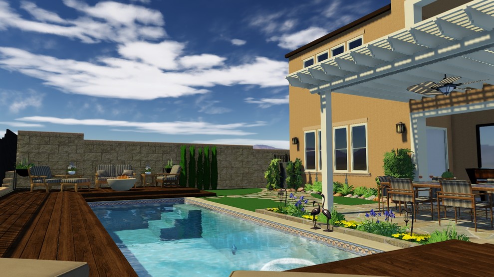 Complete Outdoor Fun Transformation | Lap Pool & Fire Pit ...