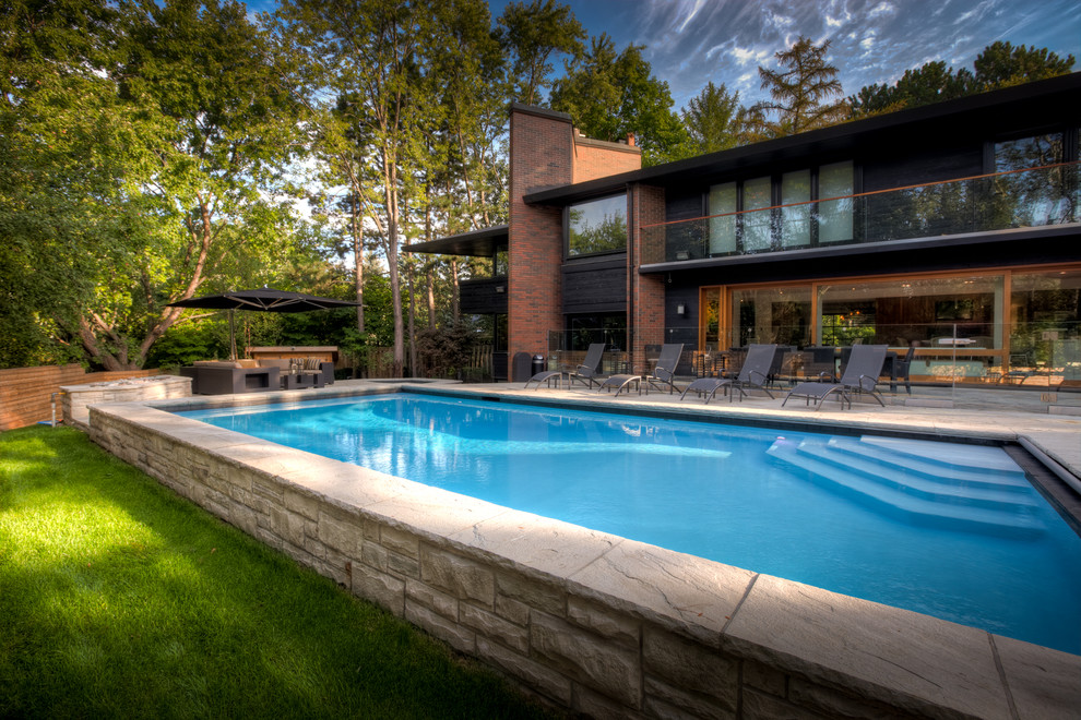 Complete Outdoor Makeover - Traditional - Pool - Toronto - by Betz ...