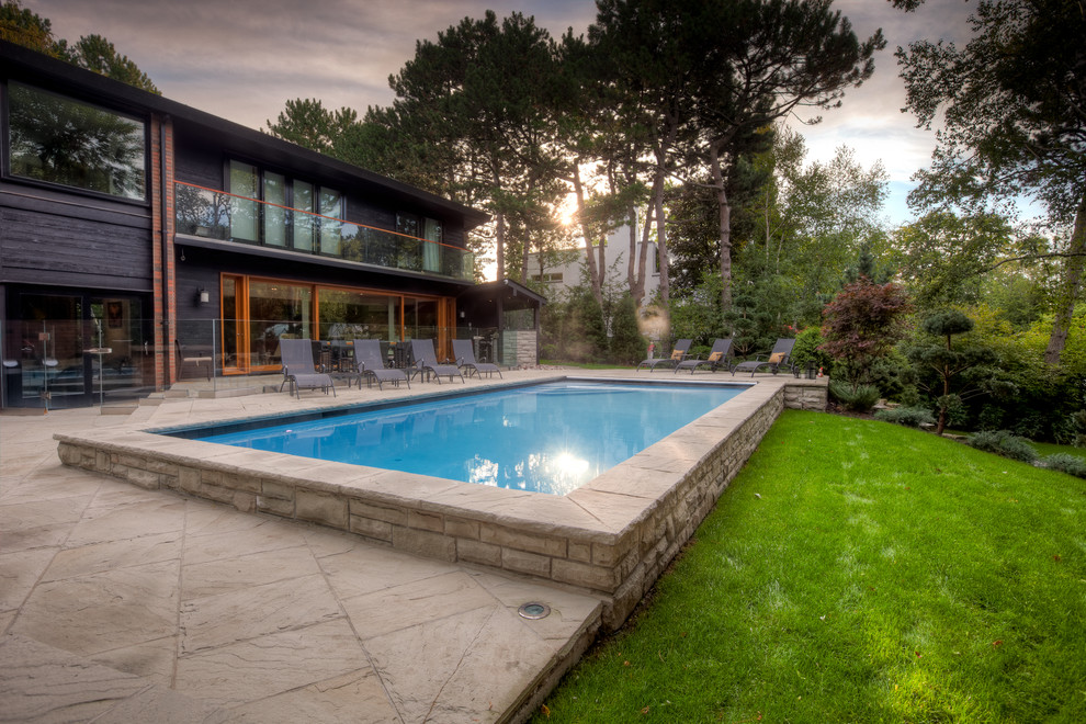 Complete Outdoor Makeover - Traditional - Pool - Toronto - by Betz ...