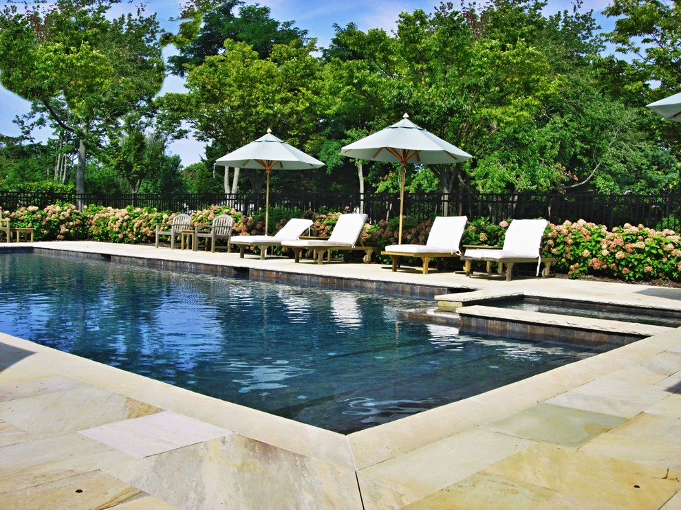 Complete Traditional Landscape - Traditional - Pool - New York - by Bay ...
