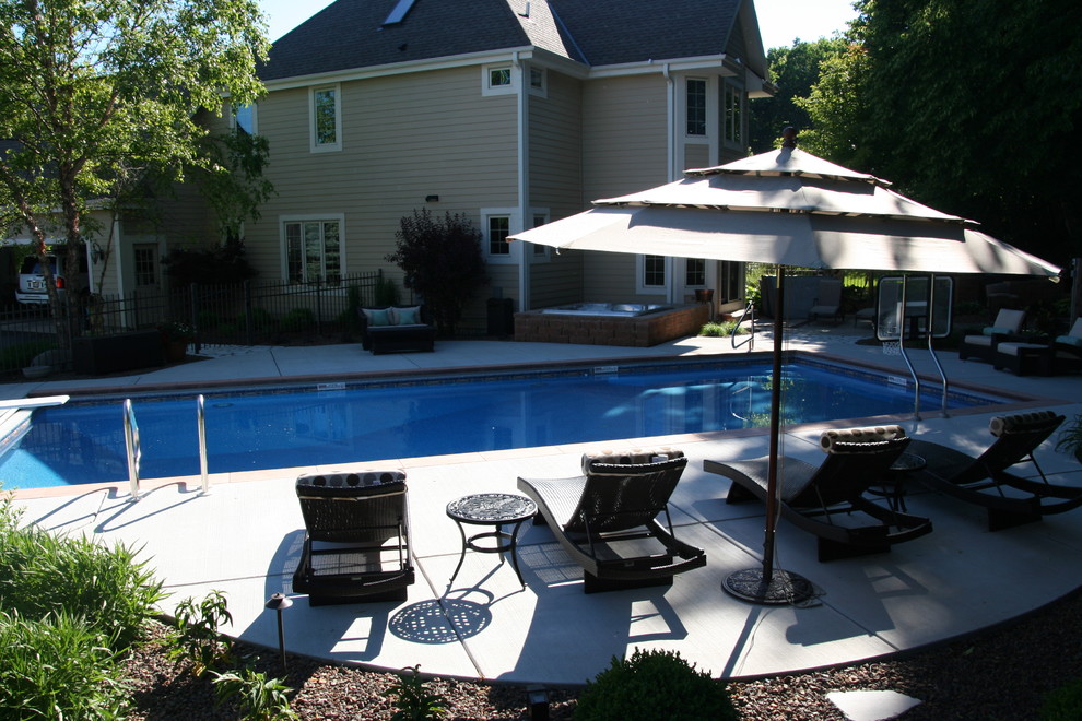 Completed Project Photo showing Pool, Patio, and Spa - Pool - Milwaukee ...