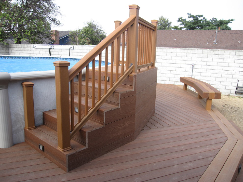 Composite decks - Contemporary - Pool - Los Angeles - by Danny Deck ...