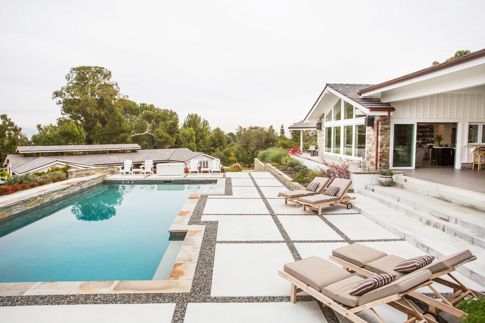 Comtemporary Ranch - Farmhouse - Pool - Los Angeles - by C & C Partners ...