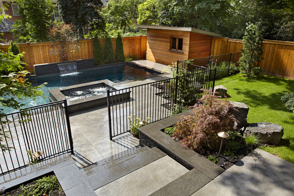 Concrete Pool and Spa - North York - Contemporary - Pool - Toronto - by ...