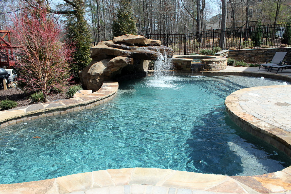 Concrete Swimming Pool in Newnan, Georgia - Traditional - Pool ...