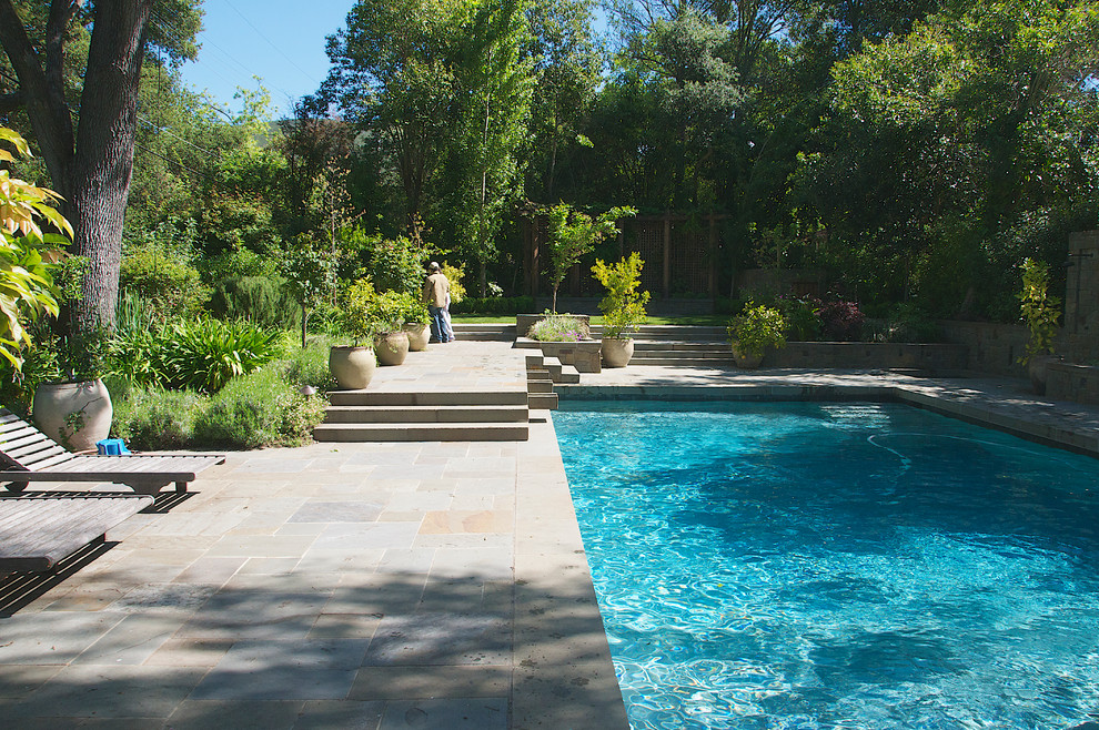 Cont. Diablo - Traditional - Pool - San Francisco - by AFLA-Landscape ...