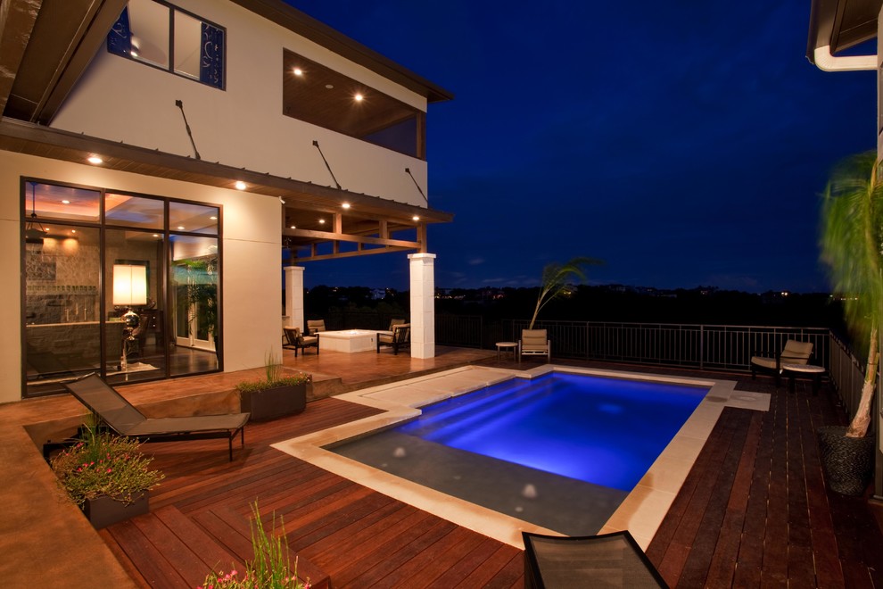 Contemporary Cocktail Pool - Contemporary - Pool - Austin - by Artesian ...