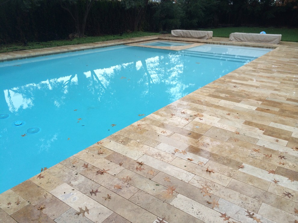 Contemporary Family Garden at Swan Park - Contemporary - Pool ...