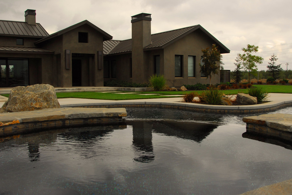 Contemporary Farmhouse - Farmhouse - Pool - Other - by Westfall Design ...