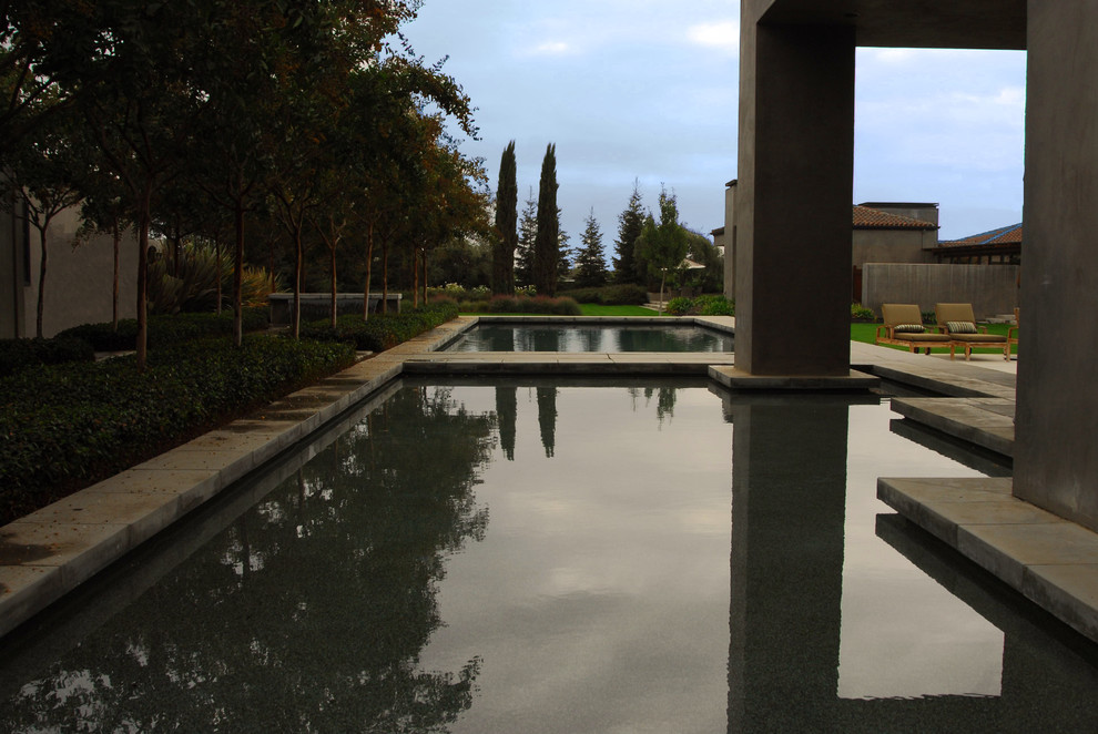 Contemporary Mediterranean - Mediterranean - Pool - Other - by Westfall ...