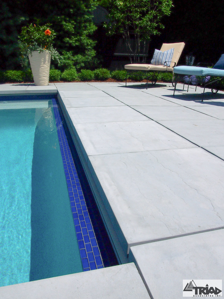 Contemporary Paver Pool deck - Contemporary - Pool - Boston - by Triad ...
