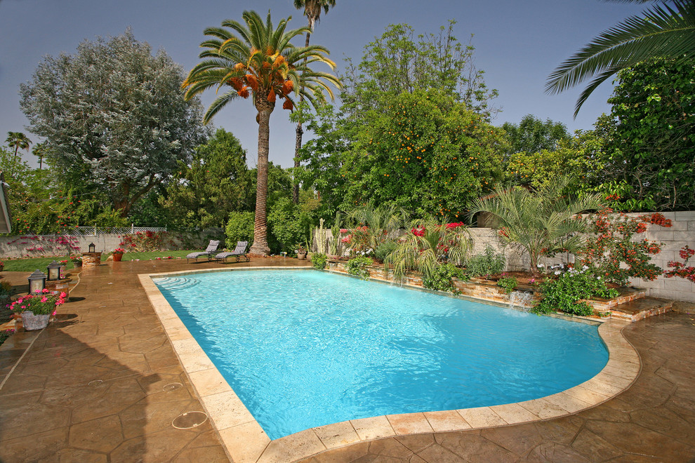 Contemporary Renovation of Elegant Sherman Oaks, CA Home - Tropical ...