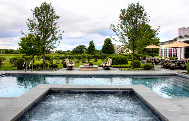 Conway Farms - Classic Poolside Retreat - Traditional - Pool - Chicago ...