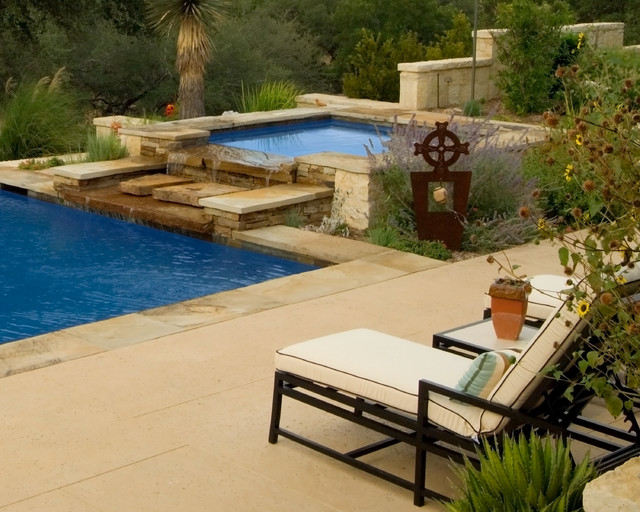 Cordillera Ranch/Boerne Rustic Modern Pool/Spa/Outdoor Living ...