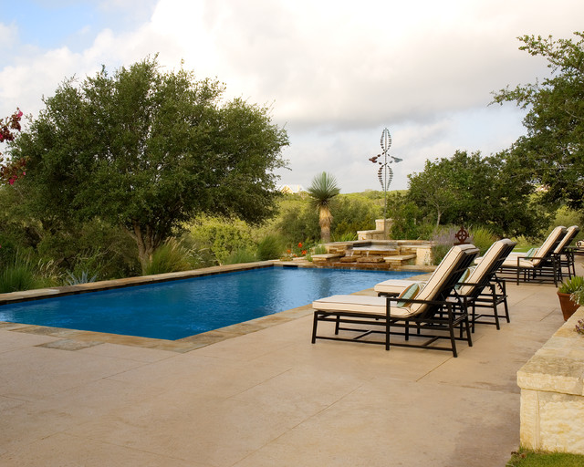Cordillera Ranch/Boerne Rustic Modern Pool/Spa/Outdoor Living ...