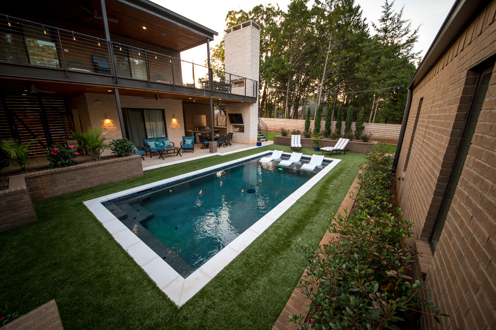 Corner View 1 - Contemporary - Pool - Dallas - by Allison Landscape ...