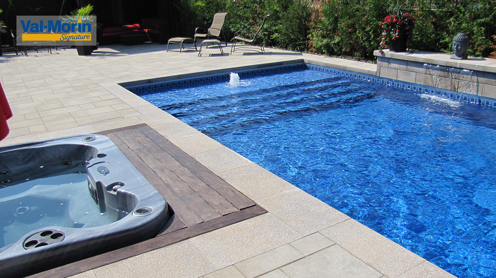 Cour complète | Piscine creusée & spa - Clásico renovado - Piscina - de ...