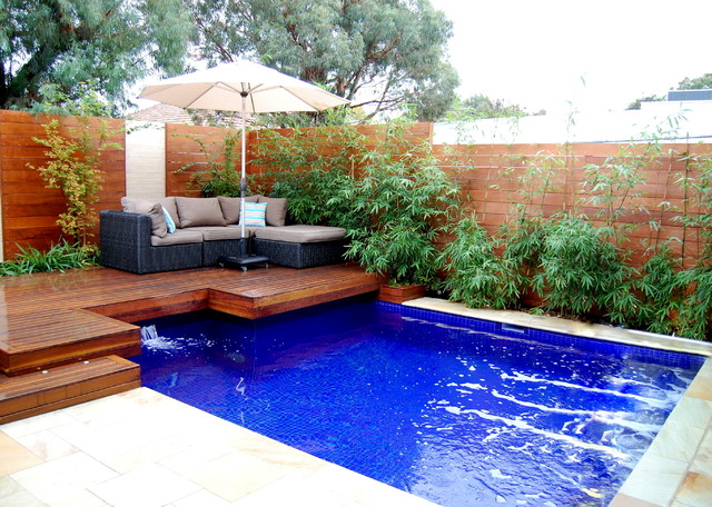 Courtyard Pool - Contemporary - Pool - Melbourne - by Falcon Pools ...