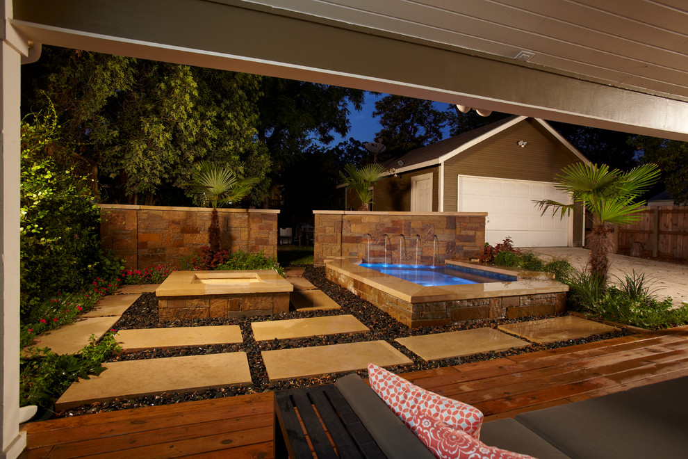 Courtyard Spa - Eclectic - Pool - Austin - by Artesian Custom Pools ...