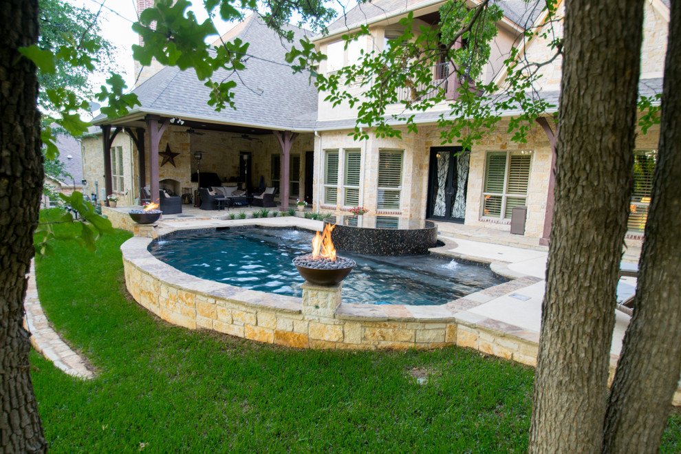 Cozy Symmetry In The Trees - Contemporary - Pool - Dallas - by Mike ...