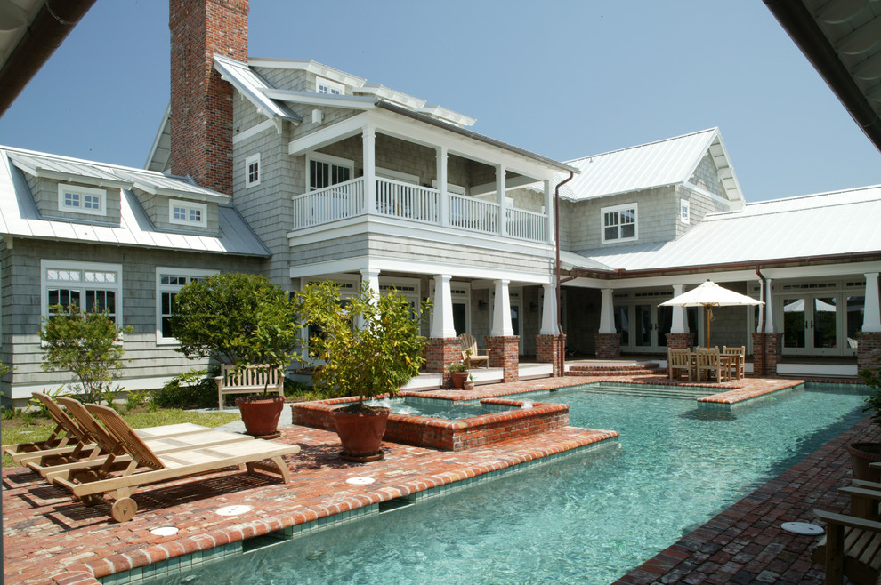 Craftsman Hideaway - Traditional - Pool - Jacksonville - by Amanda ...