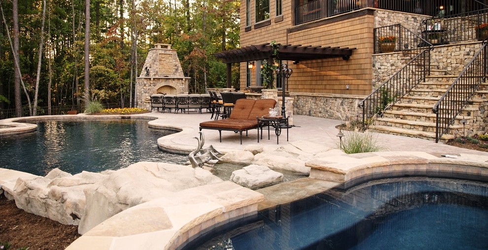 Craftsman Style Lodge House - Craftsman - Pool - Detroit - by VanBrouck ...