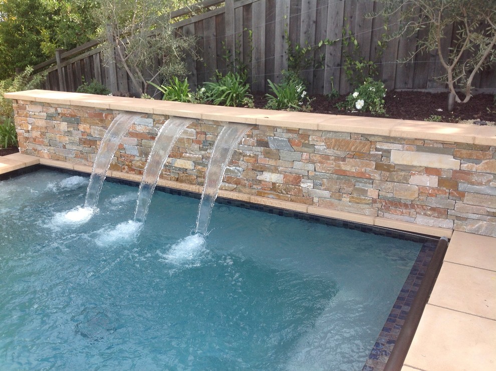 Crestview Spool - Contemporary - Pool - San Francisco - by Garden ...