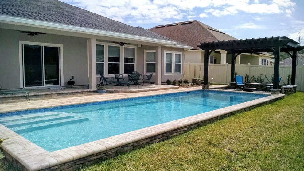Crosswater at Pablo Bay/ Jacksonville Linear Pool - Traditional - Pool ...