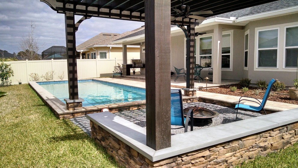 Crosswater at Pablo Bay/ Jacksonville Linear Pool - Traditional - Pool ...