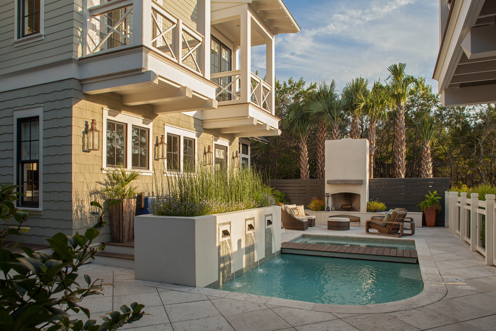 Crouch Residence - Beach Style - Pool - Miami - by Horton Land Works ...
