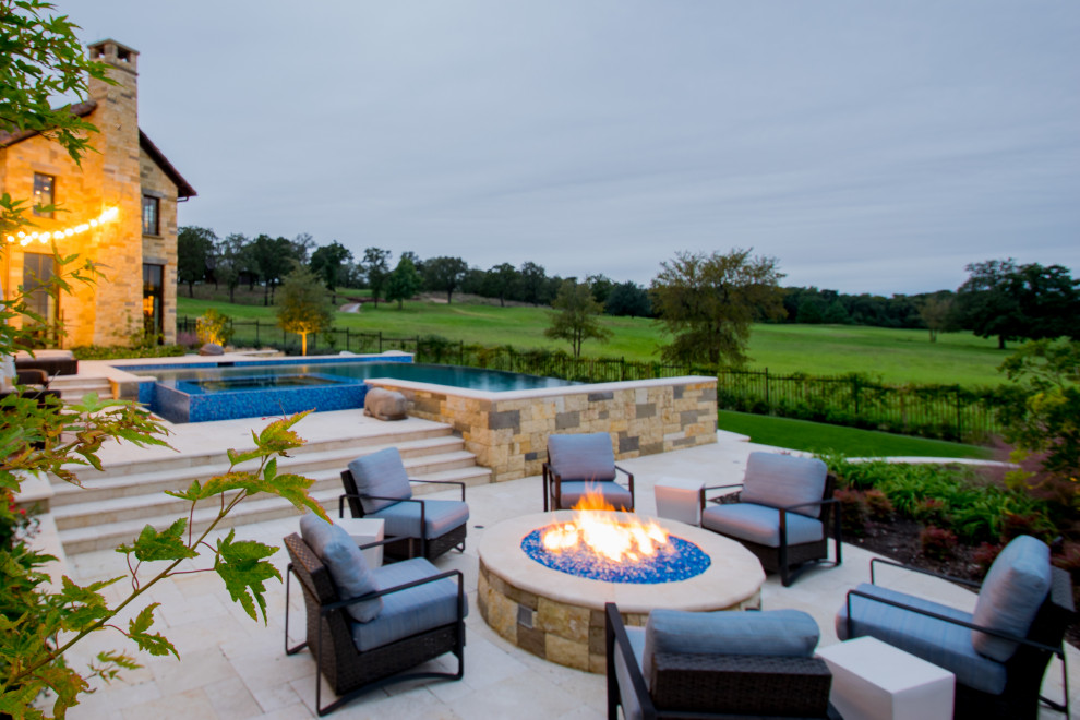 Curve Meets Geometric Award Winning Infinity Pool - Transitional - Pool ...