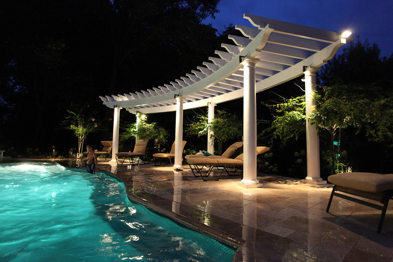 Curved Pergola - Traditional - Swimming Pool & Hot Tub - New York - by ...