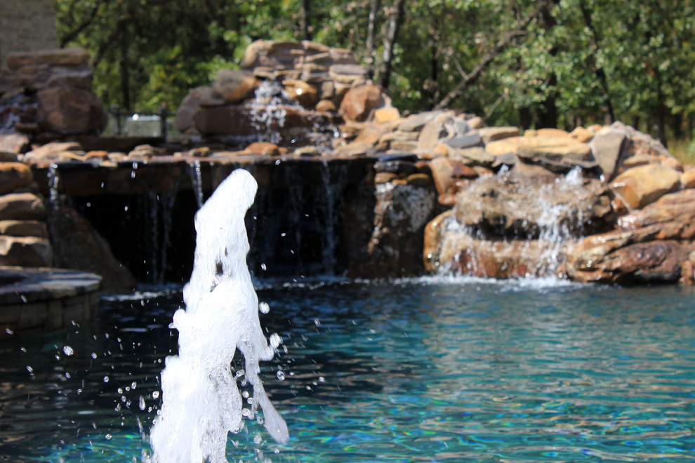 Custom Design Pool Dallas, TX - Rustic - Pool - Dallas - by One ...