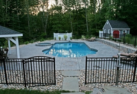 Custom Double Roman Pool - Pool - Boston - by Juliano's Pools | Houzz