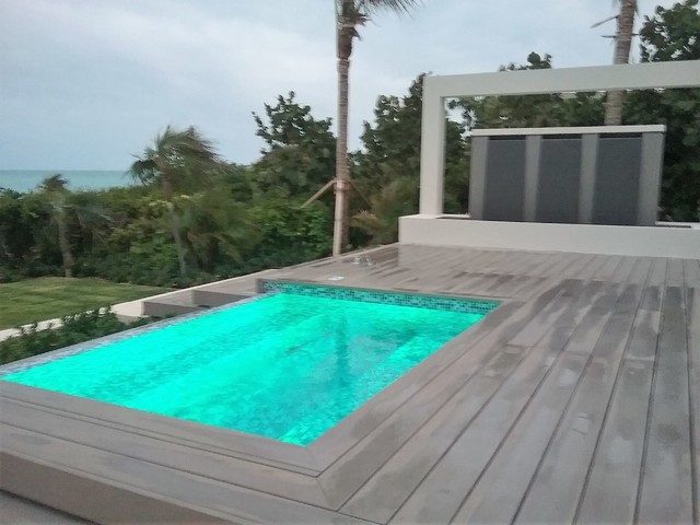 Custom Fiberglass Hot Tub Done In Turks And Caicos Contemporary