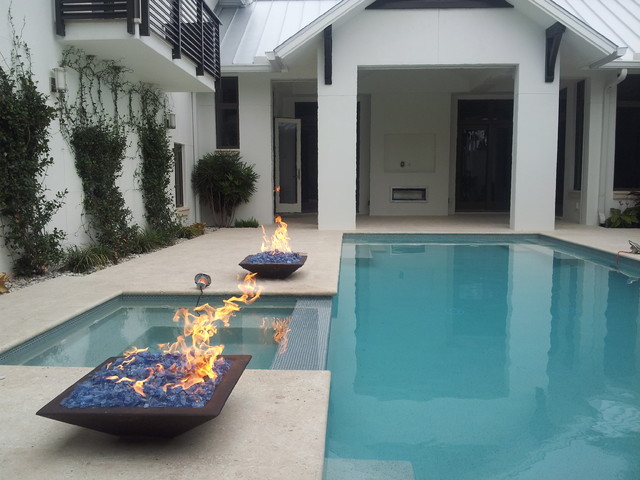 Custom Fireplaces - Contemporary - Pool - Miami - by Hot Concepts ...