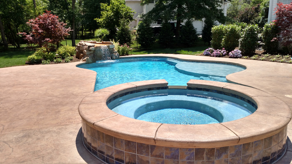 Custom Grotto Waterfall Pool - Traditional - Pool - Philadelphia - by ...