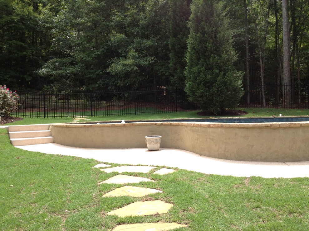 Custom Hilltop Concrete Pool in Newnan, Ga - Modern - Pool - Atlanta ...