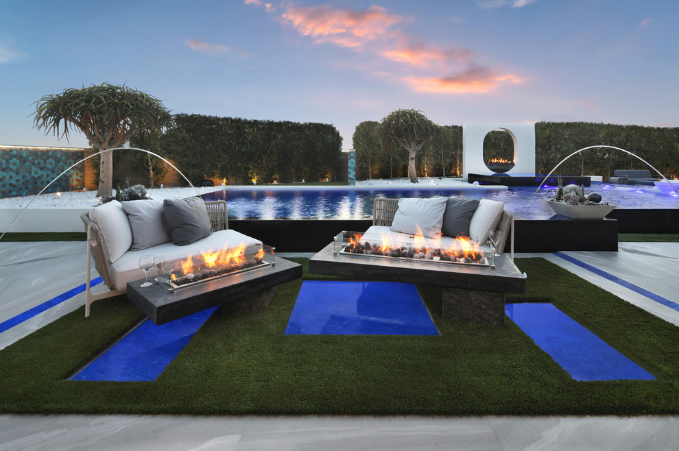 Custom Infinity Pool & Spa - Modern - Pool - Orange County - by ...