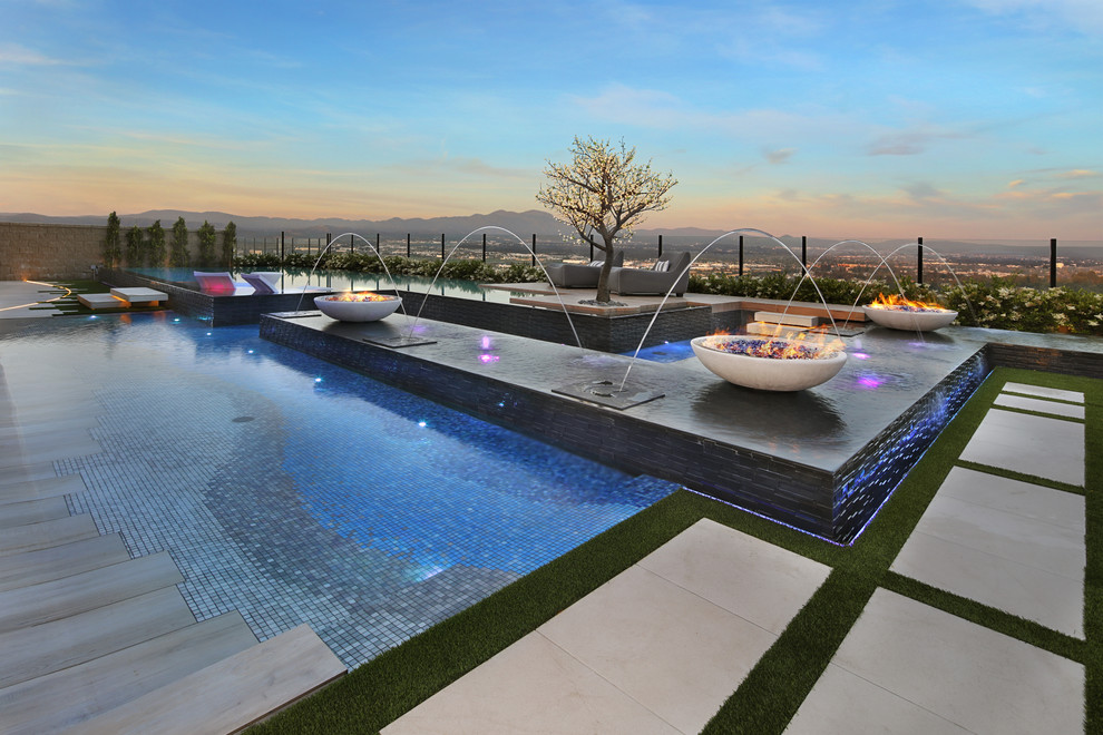 Custom Infinity Pool & Spa - Modern - Pool - Orange County - by ... Custom Infinity Pool & Spa - Modern - Pool - Orange County - by ...