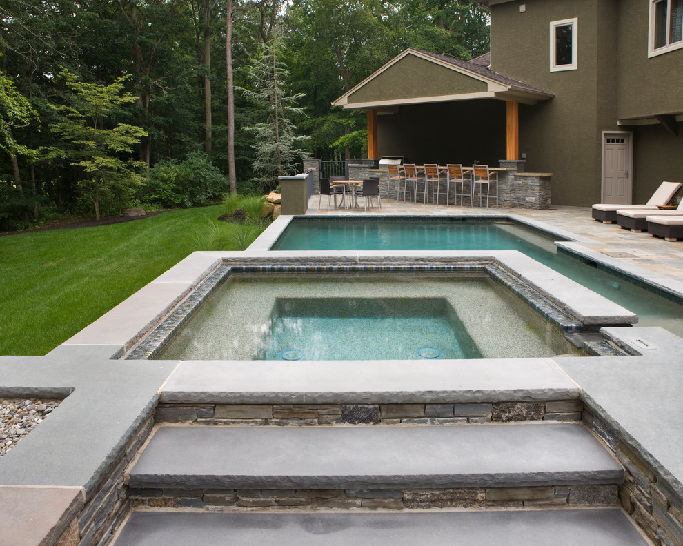 Custom Outdoor Oasis - Contemporary - Pool - Philadelphia - by ...