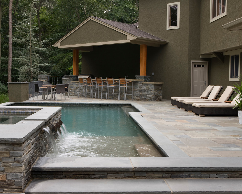 Custom Outdoor Oasis - Contemporary - Pool - Philadelphia - by ...