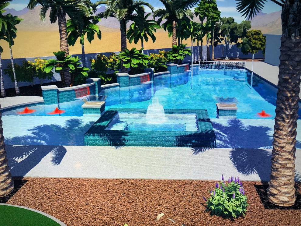 Custom Pool by Blue Oasis Pools by Shell and Margo Guiter Designers ...